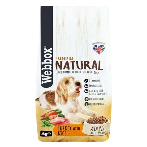 Webbox Dog Food Natural Complete Adult Turkey With Rice 2 Kg Online ...