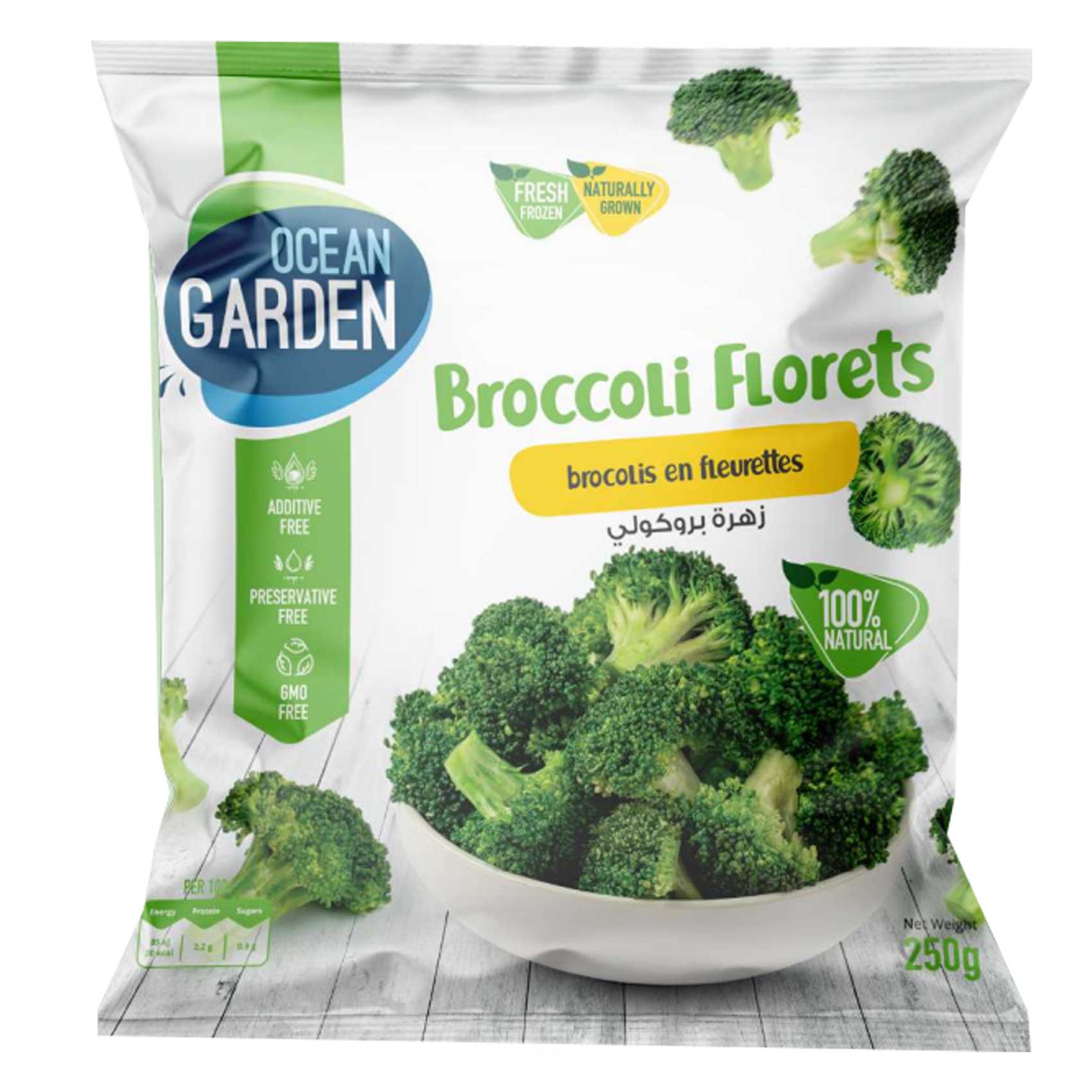 Buy Ocean Garden Frozen Broccoli 250GR Online | Carrefour Lebanon
