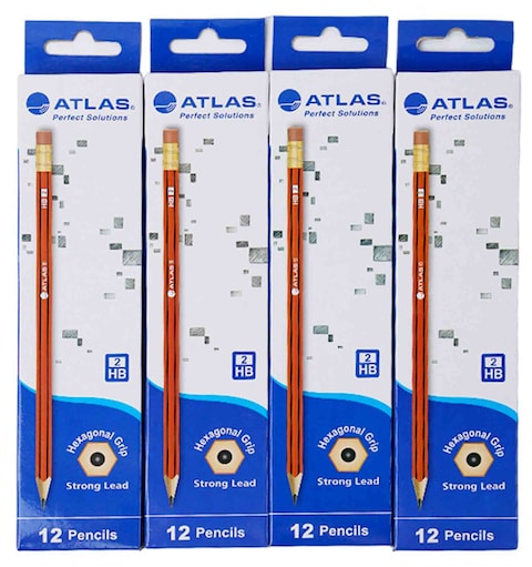 ATLAS HB PENCIL RD+ER BX 12 price in Kuwait | Carrefour Kuwait ...