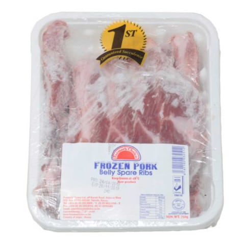 Buy Farmers Choice Frozen Pork Belly Spare Ribs 750g Online | Carrefour ...