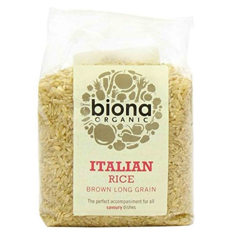 Biona Organic Italian Rice Brown Long Grain 500 Gram Online | Carrefour ...