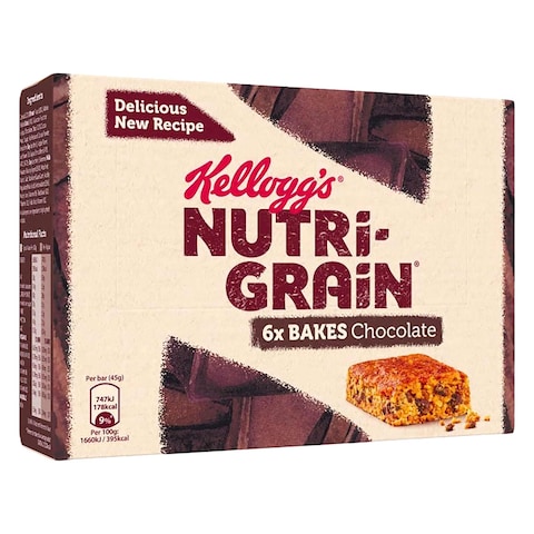 Kellogg's Bars Nutri Grain Chocolate Chip 270 Gram Online | Carrefour ...