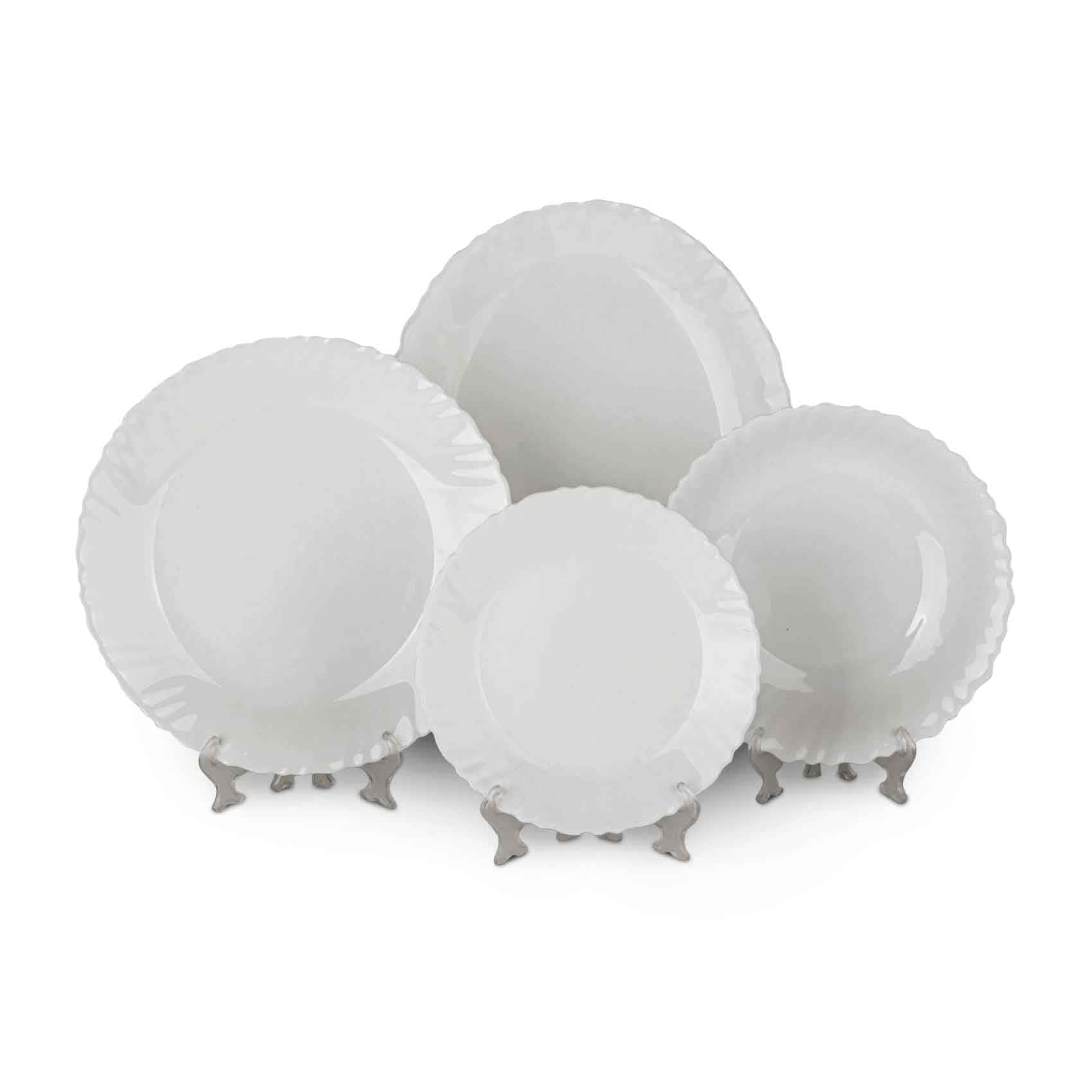 Buy Arcopal dinner set 19piece white Online | Carrefour KSA