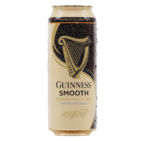 Buy Guinness Smooth Stout Can 500ml Online | Carrefour Kenya