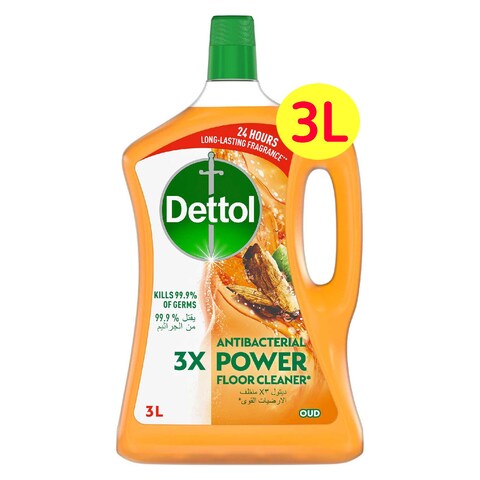 Dettol 3x Power Antibacterial Floor Cleaner Oud 3L price in UAE ...