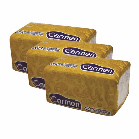 Carmen Soft Tissues - 300 Pulls x 2 Ply - 3 Packs price in Egypt ...
