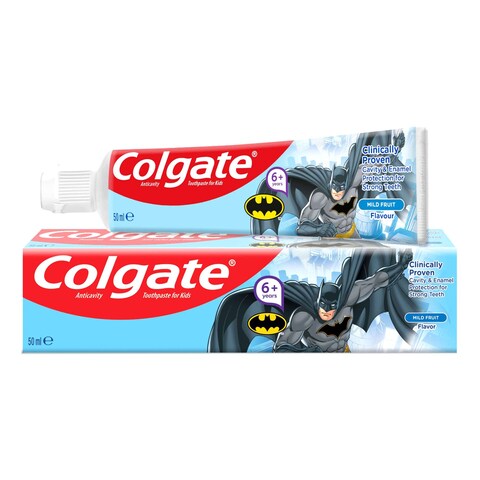 Colgate Kids Fluoride Toothpaste Boys 6 + Years Batman 50ml price in ...