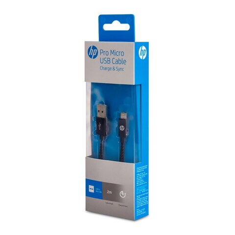 HP Pro Micro-USB cable charge and sync, 2M, Black price in Saudi Arabia ...
