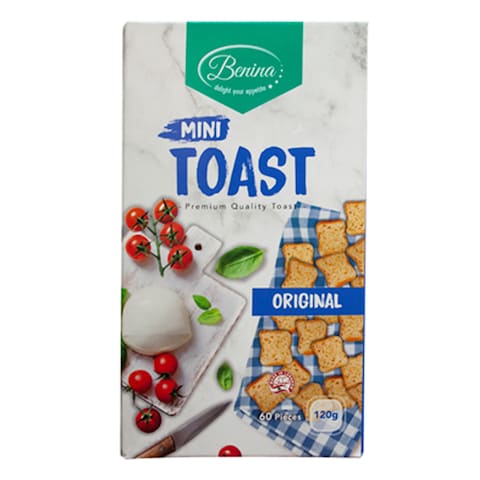 Buy Benina Mini Toast Regular 60 Pieces 120GR Online | Carrefour Lebanon