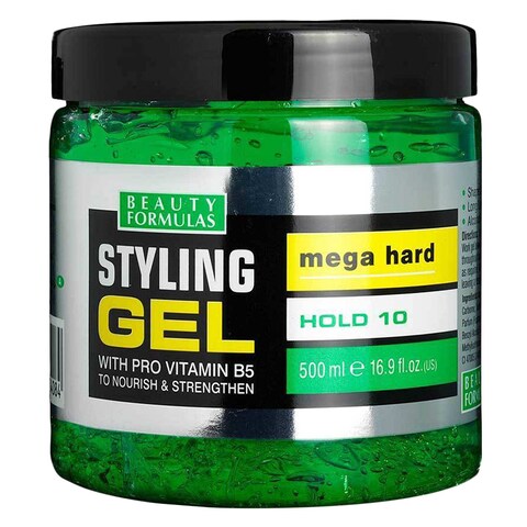 Buy Beauty Formulas Mega Hard Hold Hair Styling Gel 500ml Online ...