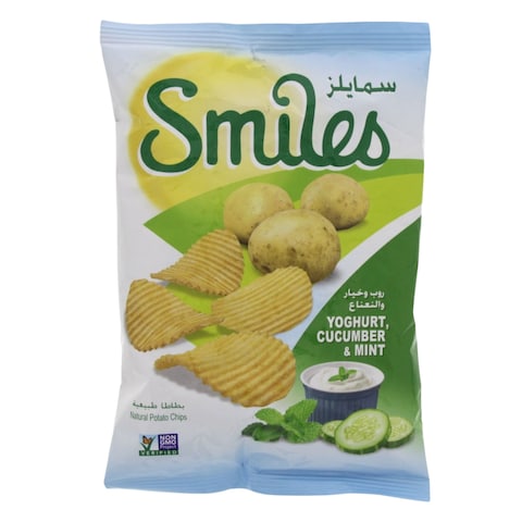 Smiles Yoghurt Cucumber And Mint Potato Chips 27g price in Kuwait ...