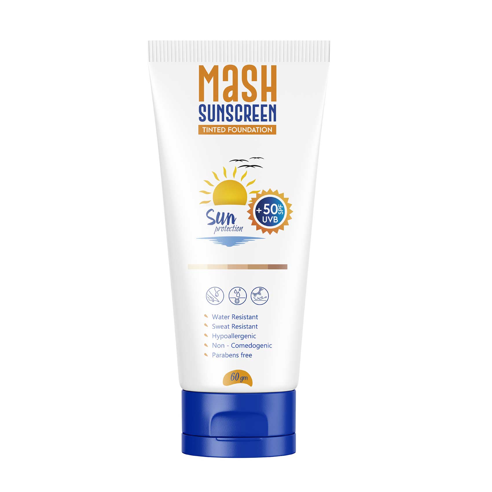Buy Mash Sunscreen Tinted Foundation SPF 50 - 60 ml Online | Carrefour ...