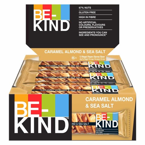 Buy Be Kind Almonds and Sea Salt Protein Bar, 40g Pack of 12 Online ...
