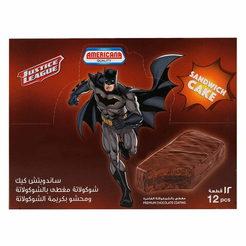 Americana Batman Chocolate Filled Sandwich Cake 35g x Pack of 12 price ...
