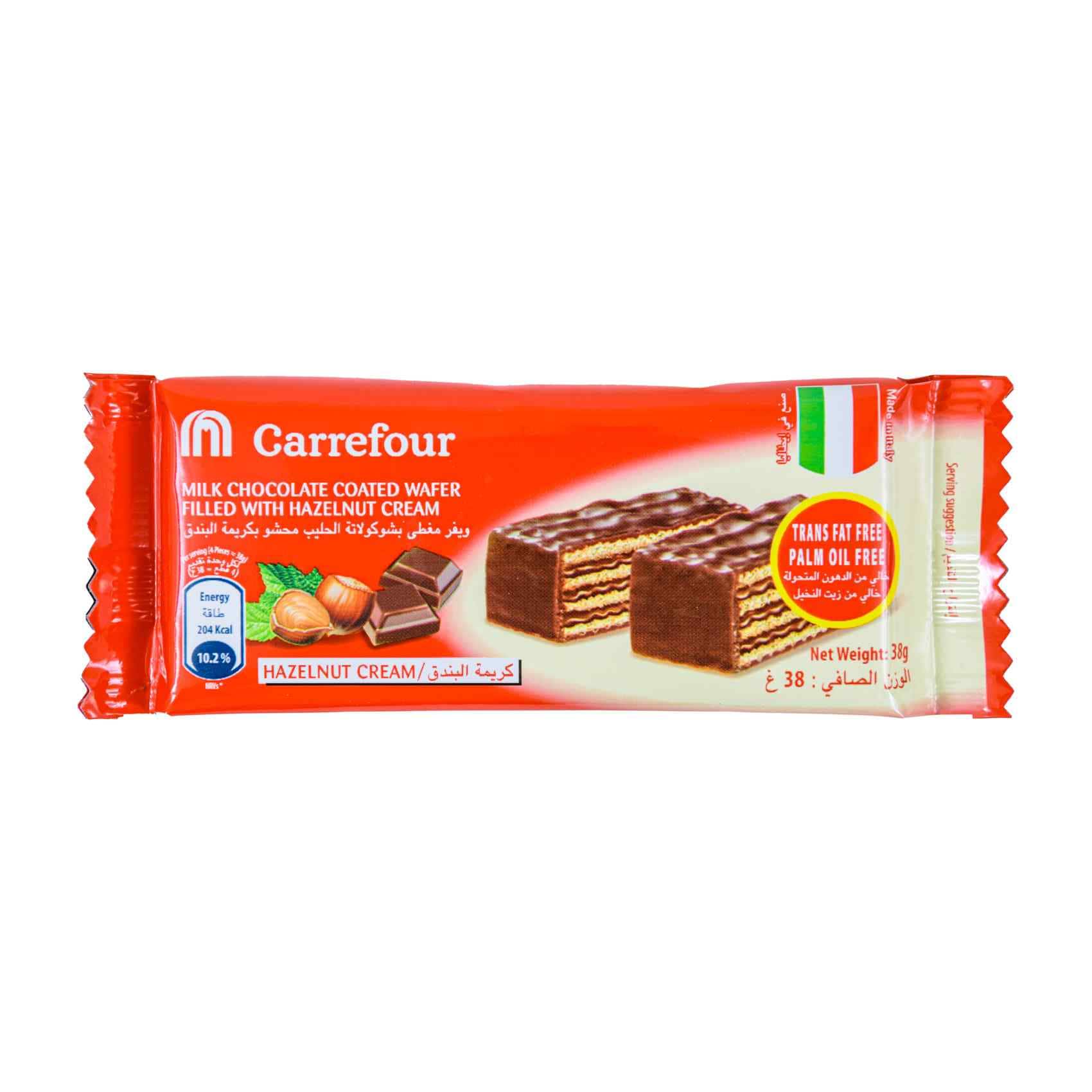 Buy Carrefour Multi-Pack Milk Chocolate Coated Wafer 38g Online ...