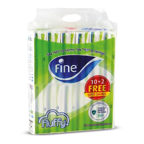 Buy Fine fluffy facial tissues 150 sheets x 10 + 2 free Online ...