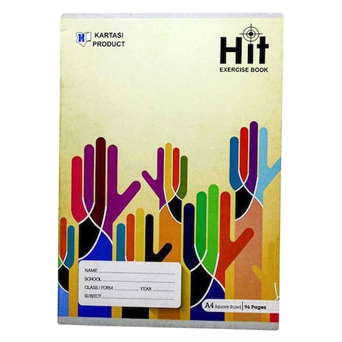 Buy KARTASI HIT EXE BOOK A4 96P SQUARED Online | Carrefour Kenya