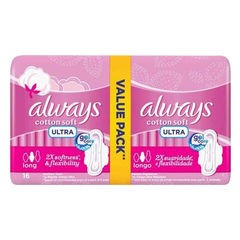 Buy Always Soft Ultra Thin Long Duo16'S Online | Carrefour Kenya