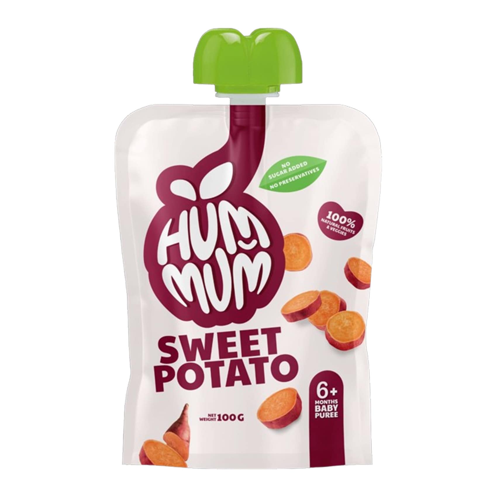 Buy Hum Mum Sweet Potato Baby Puree - 100 gm Online | Carrefour Egypt