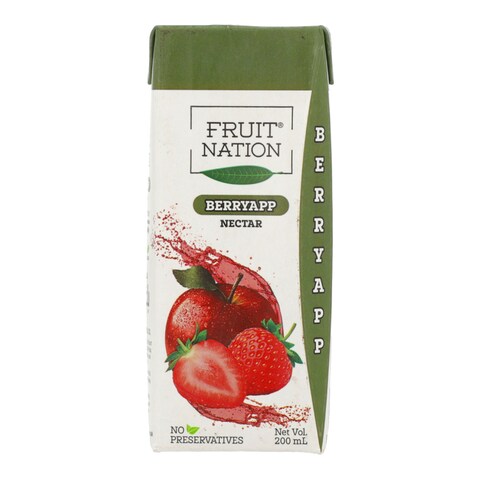 Buy Fruit Nation Berryapp Nectar 200 ml Online | Carrefour Pakistan