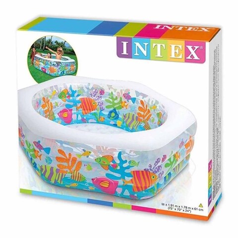 Buy Intex Swim Centre Ocean Reef Inflatable Pool - 260 x 160 Cm Online ...