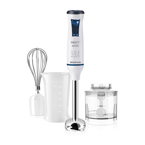 Buy Taurus 3in1 Hand Blender - 600 Watt - White Online | Carrefour Egypt