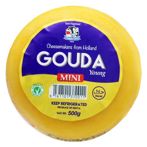 Buy Happy Cow Mini Gouda Plain 500G Online | Carrefour Kenya