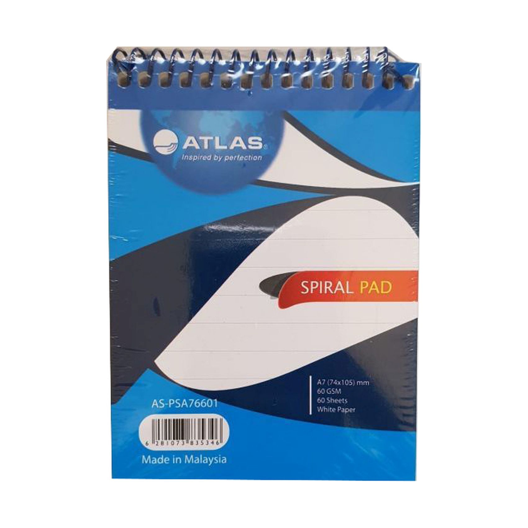 Buy Atlas 60 GSM A7 Spiral Bound Notepad Multicolour 60 Sheets Online ...