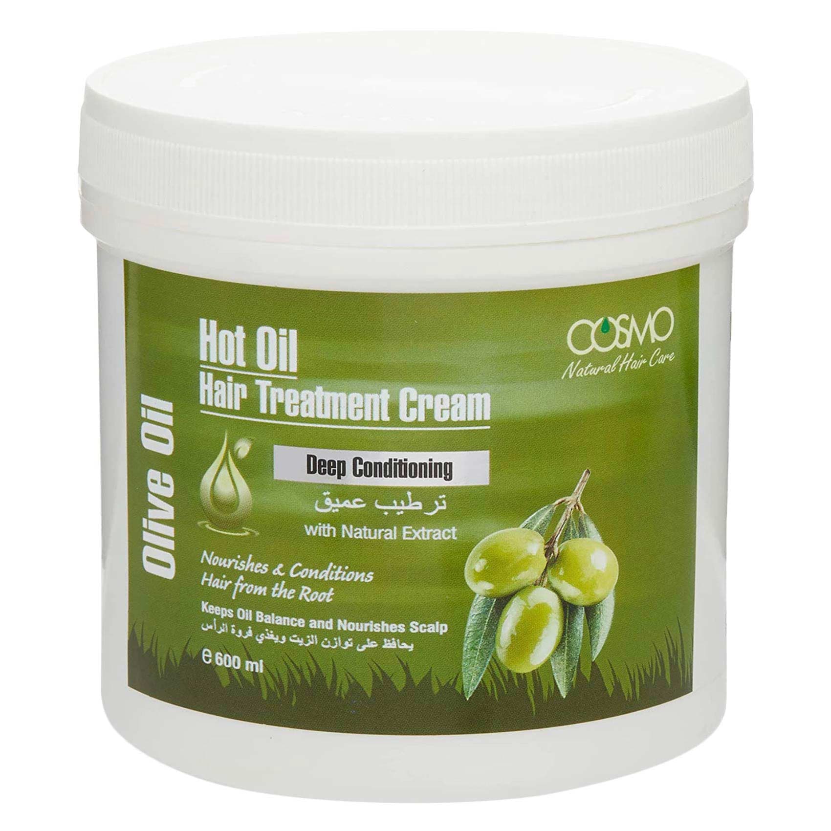 Buy Cosmo Olive Oil Hot Oil Hair Treatment Cream 600ml Online ...
