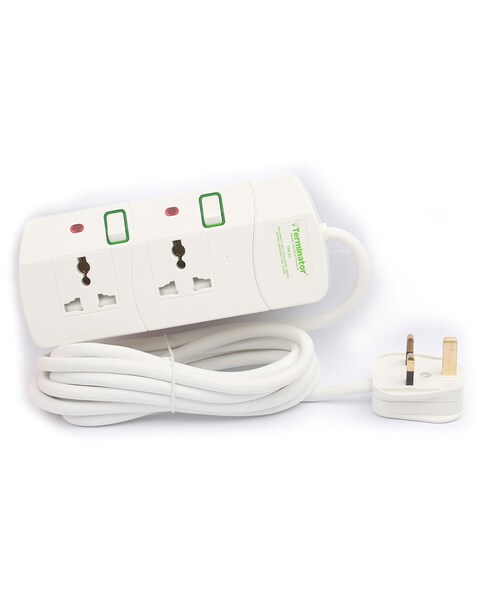Terminator 2 Way Universal Power Extension Socket 13A 3M price in UAE ...