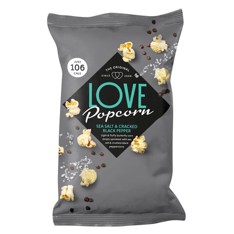 Buy Love Popcorn Sea Salt And Cracked Black Pepper Popcorn 27g Online ...