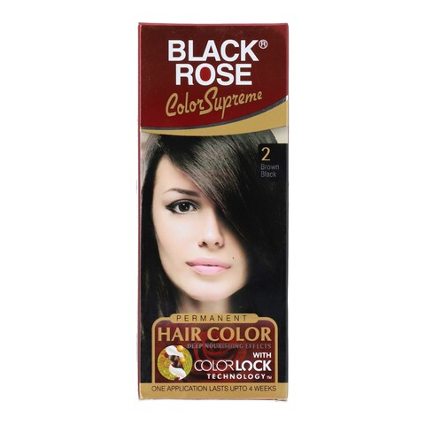 Buy Black Rose Color Supreme Hair Color 2 Brown Black Online ...
