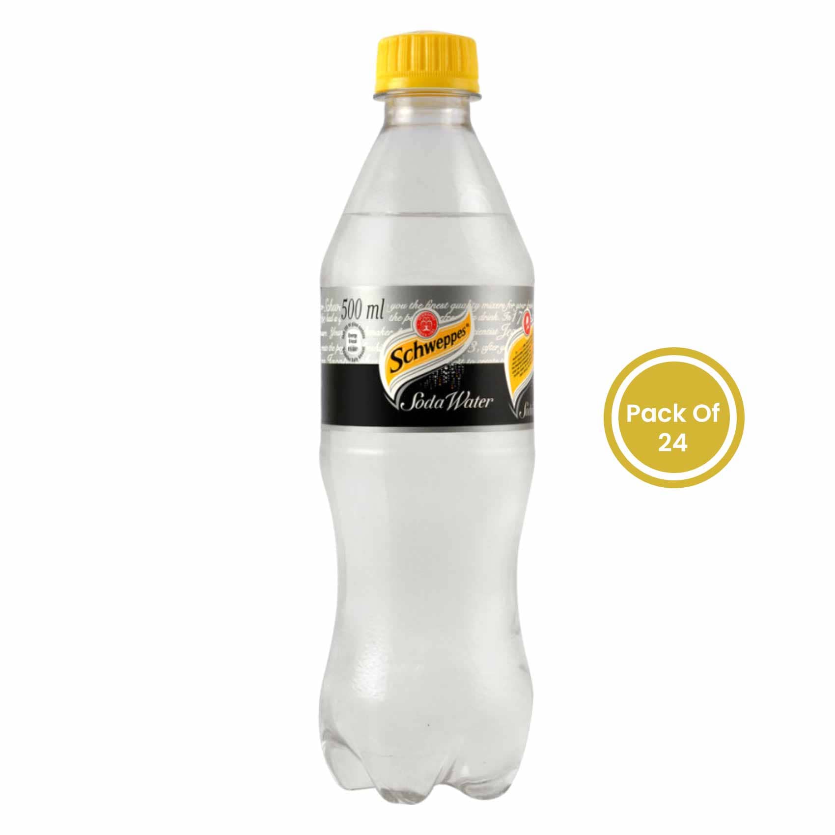 Buy Schweppes Soda Water 500ml x Pack of 24 Online | Carrefour Kenya