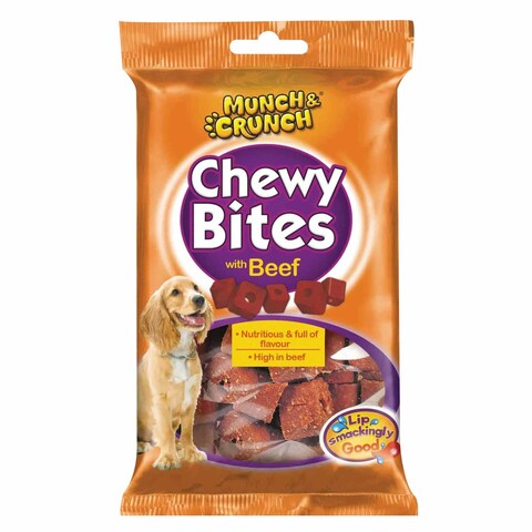 Buy Munch & Crunch Chewy Beef Bites Dog Food 200g Online | Carrefour Kenya