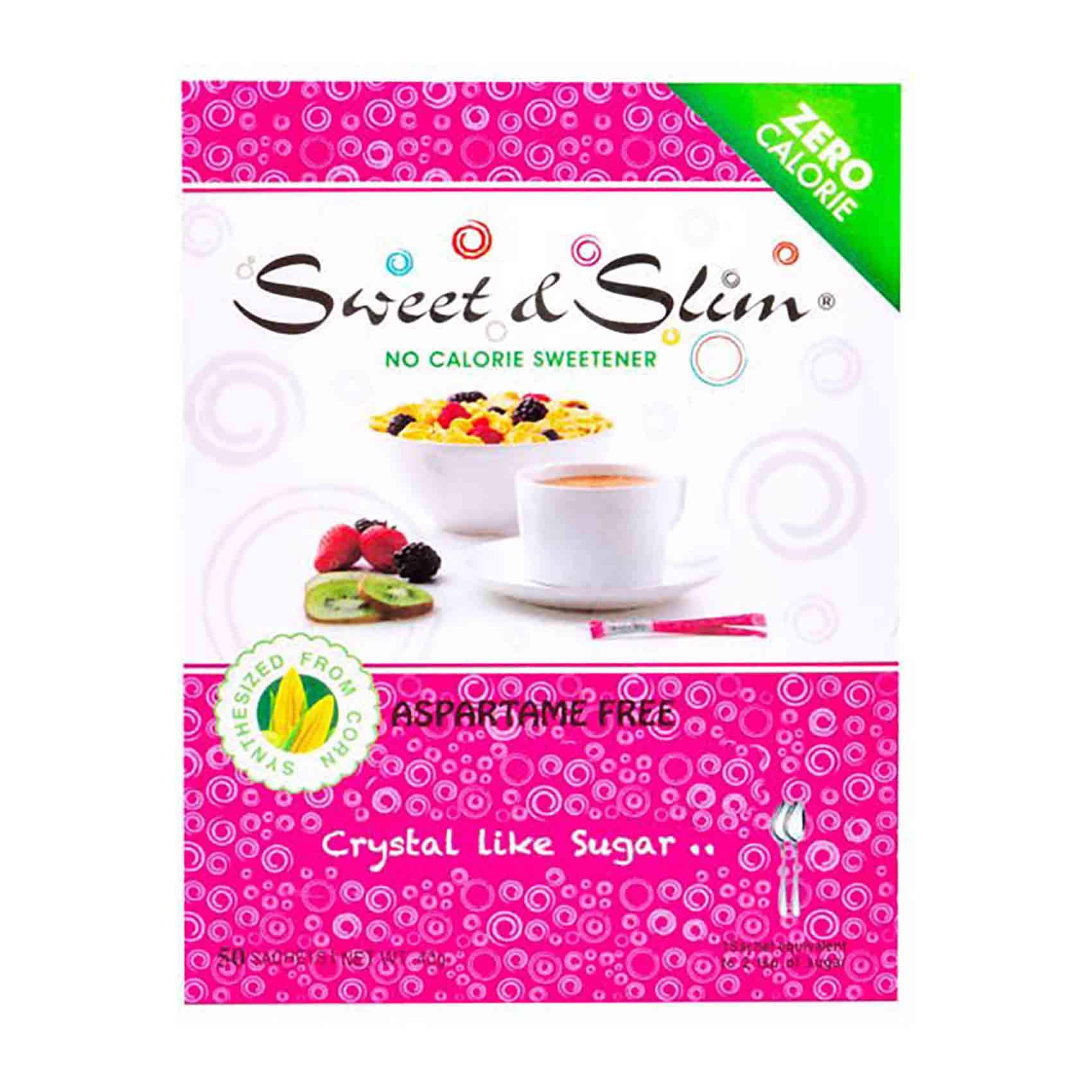 Buy Sweet & Slim Diet Sugar - 50 Sachets Online | Carrefour Egypt