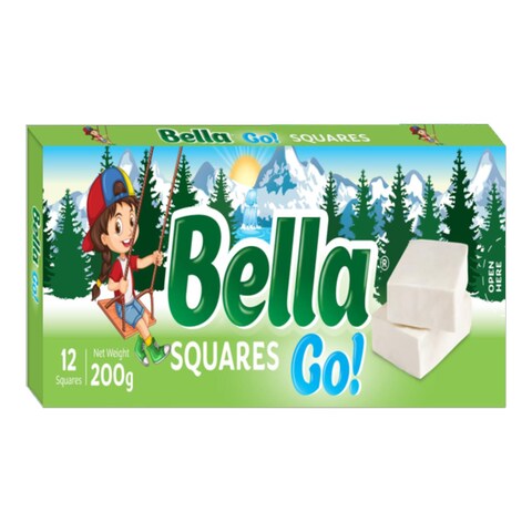 Buy Bella Square Cheese 12 Pieces 200GR Online | Carrefour Lebanon