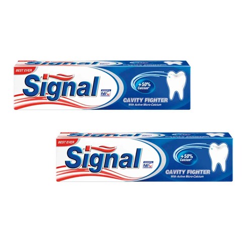 Signal Toothpaste Cavity Fighter 100 Ml 2 Pieces Online | Carrefour Jordan