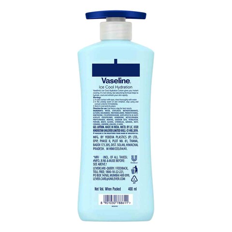 Vaseline Men, face hands & body lotion, for Dry Skin, Cooling, with ...