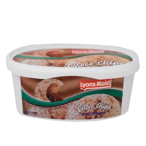 Buy Lyons Maid Choc Chip Ice Cream 1L x Pack of 2 Online | Carrefour Kenya