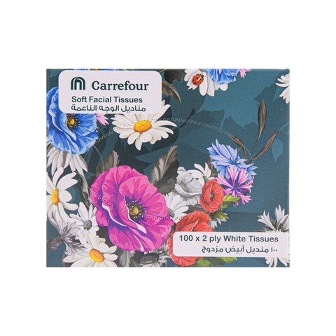 Carrefour Classic Facial Tissue 100 Sheets 1 PCS price in UAE ...