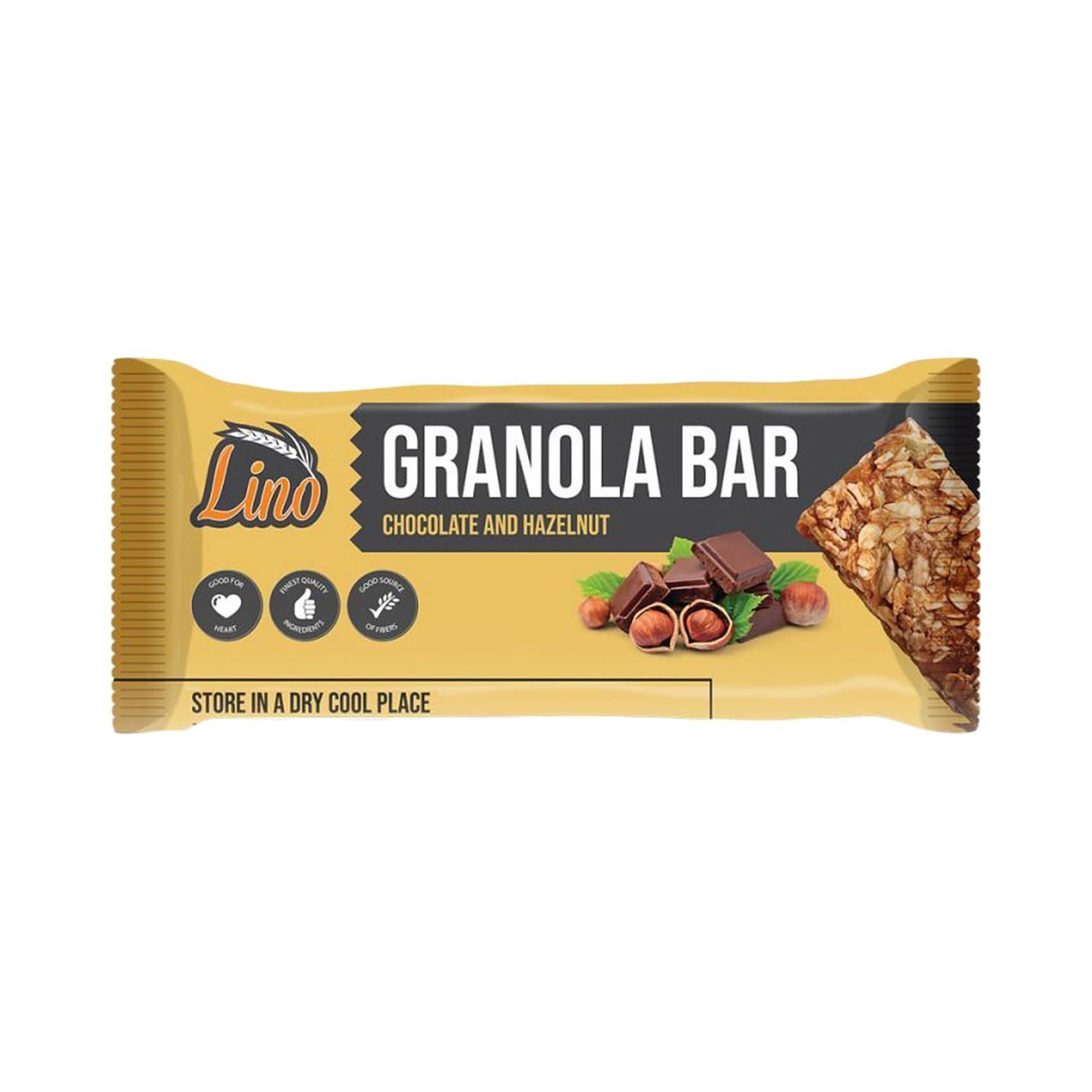 Buy Lino Choco and Hazelnut Granola Bar - 40 gm Online | Carrefour Egypt