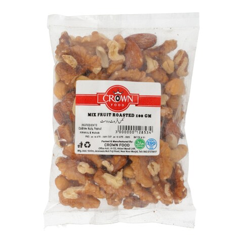 Buy Crown Foods Mix Fruit Roasted 100 gr Online | Carrefour Pakistan