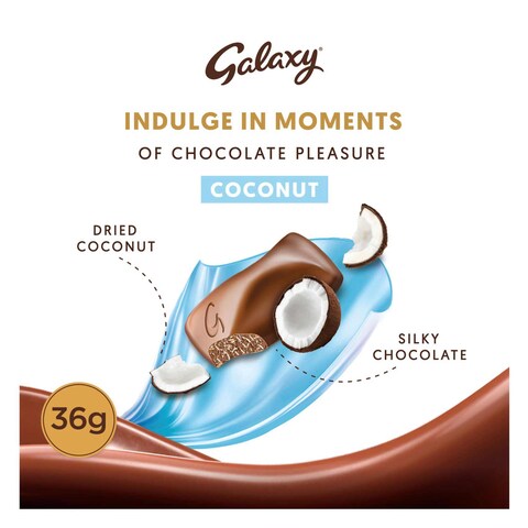Buy Galaxy Milk Chocolate And Coconut Bar 36g Pack of 24 Online ...