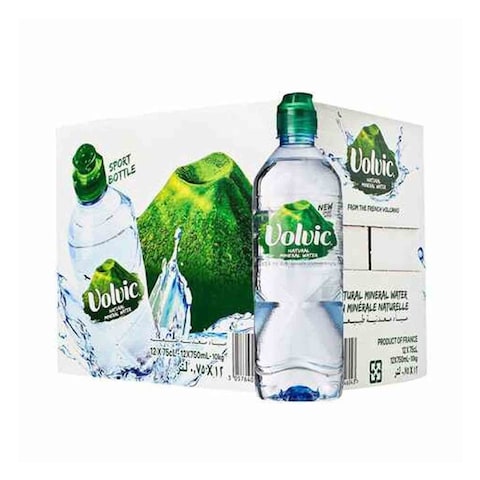Volvic Natural Mineral Water 750ml Pack of 12 price in UAE | Carrefour ...