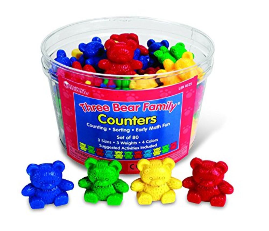 Buy Learning Resources Bear Counters Set, Counting, Color And Sorting ...