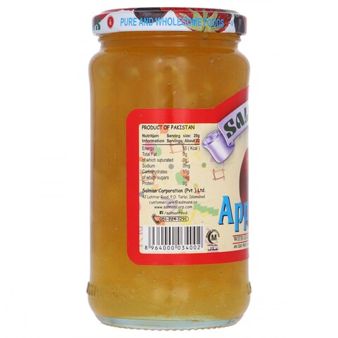 Buy Salman's Apple Jam Jars 450 gr Online | Carrefour Pakistan