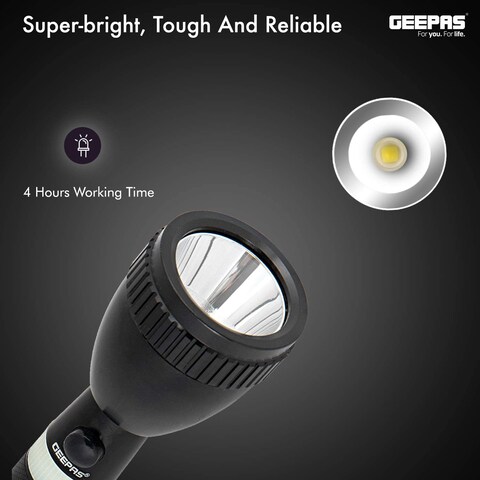 Geepas Gfl3803 287mm Torch Light (Black) price in Saudi Arabia ...