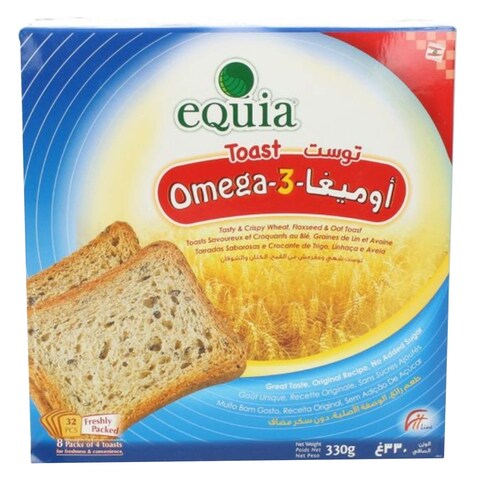 Equia Toast Omega 3 Sugar Free 330 Gram Online | Carrefour Jordan