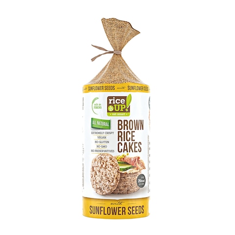 Rice Up Sunflower Seeds Whole Grain Brown Rice Cake 120g price in UAE ...