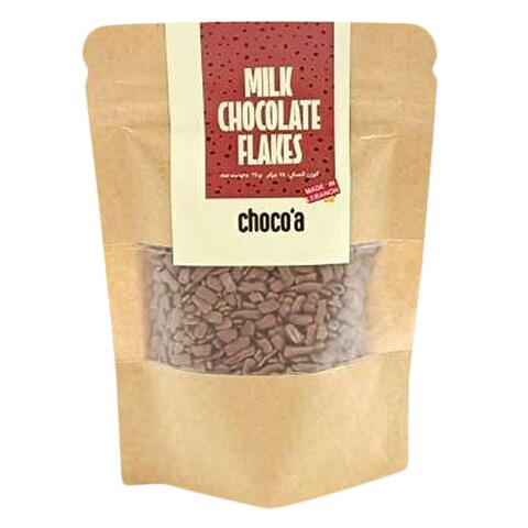 Buy Choco'a Milk Chocolate Flakes 75g Online | Carrefour Lebanon